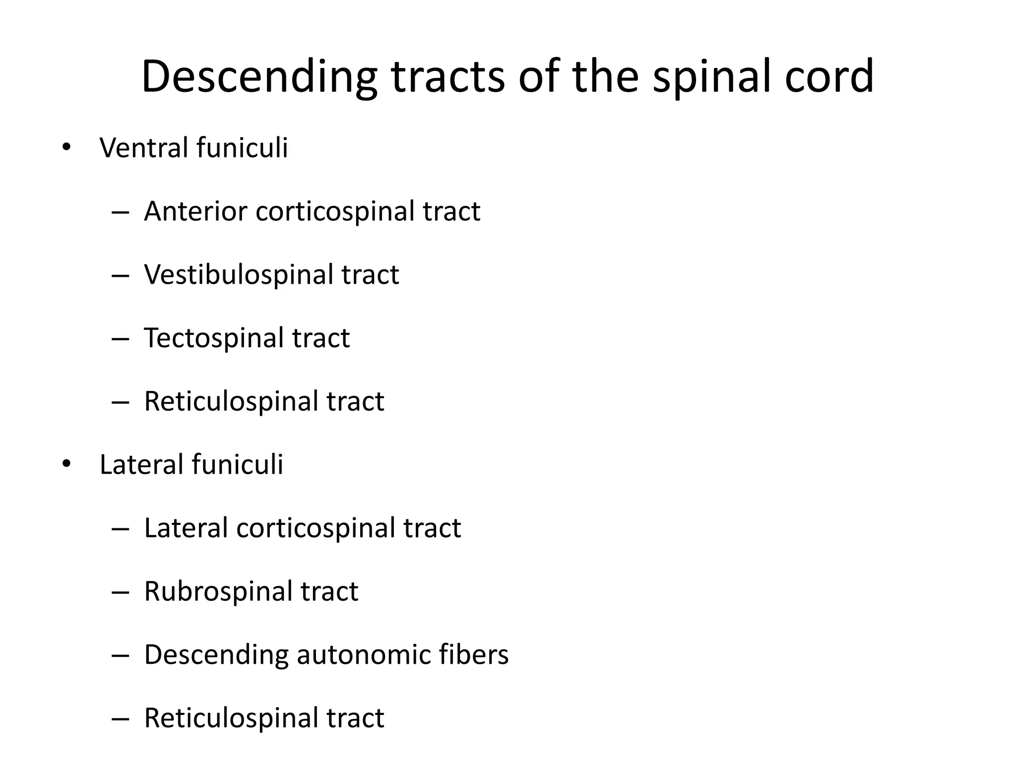 Tracts of the spinal cord | PPTX
