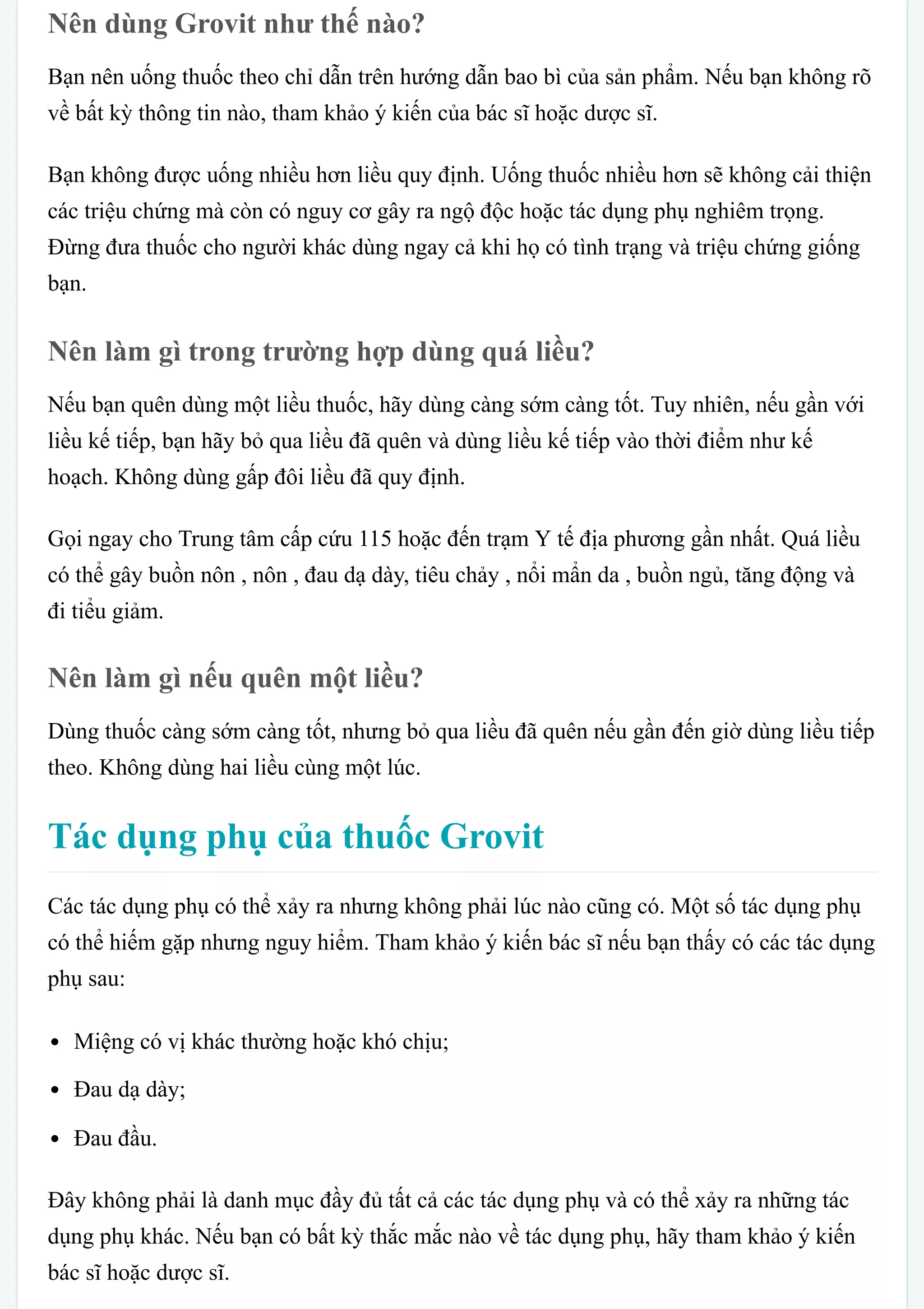 Thuoc GROVIT gia bao nhieu Mua thuoc o dau|Tracuuthuoctay | PDF