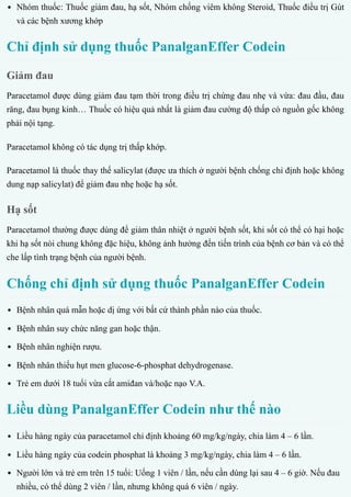 Panalganeffer codein|Tracuuthuoctay | PDF