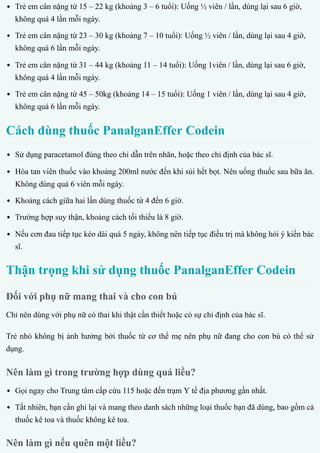 Panalganeffer codein|Tracuuthuoctay | PDF
