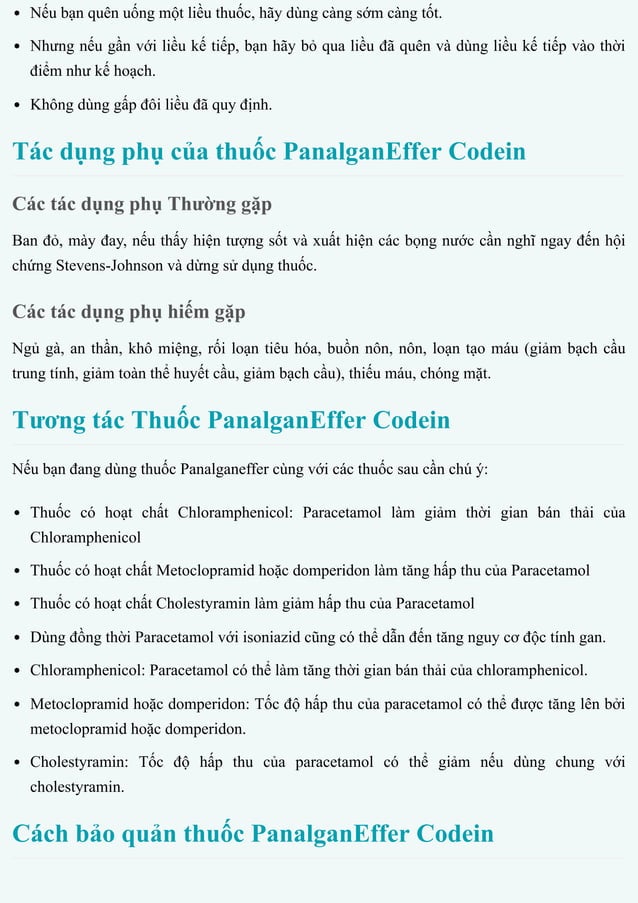 Panalganeffer codein|Tracuuthuoctay | PDF