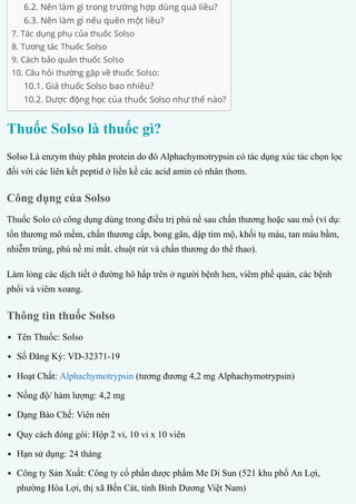 Solso thong tin san pham VD 32371 19|Tracuuthuoctay | PDF