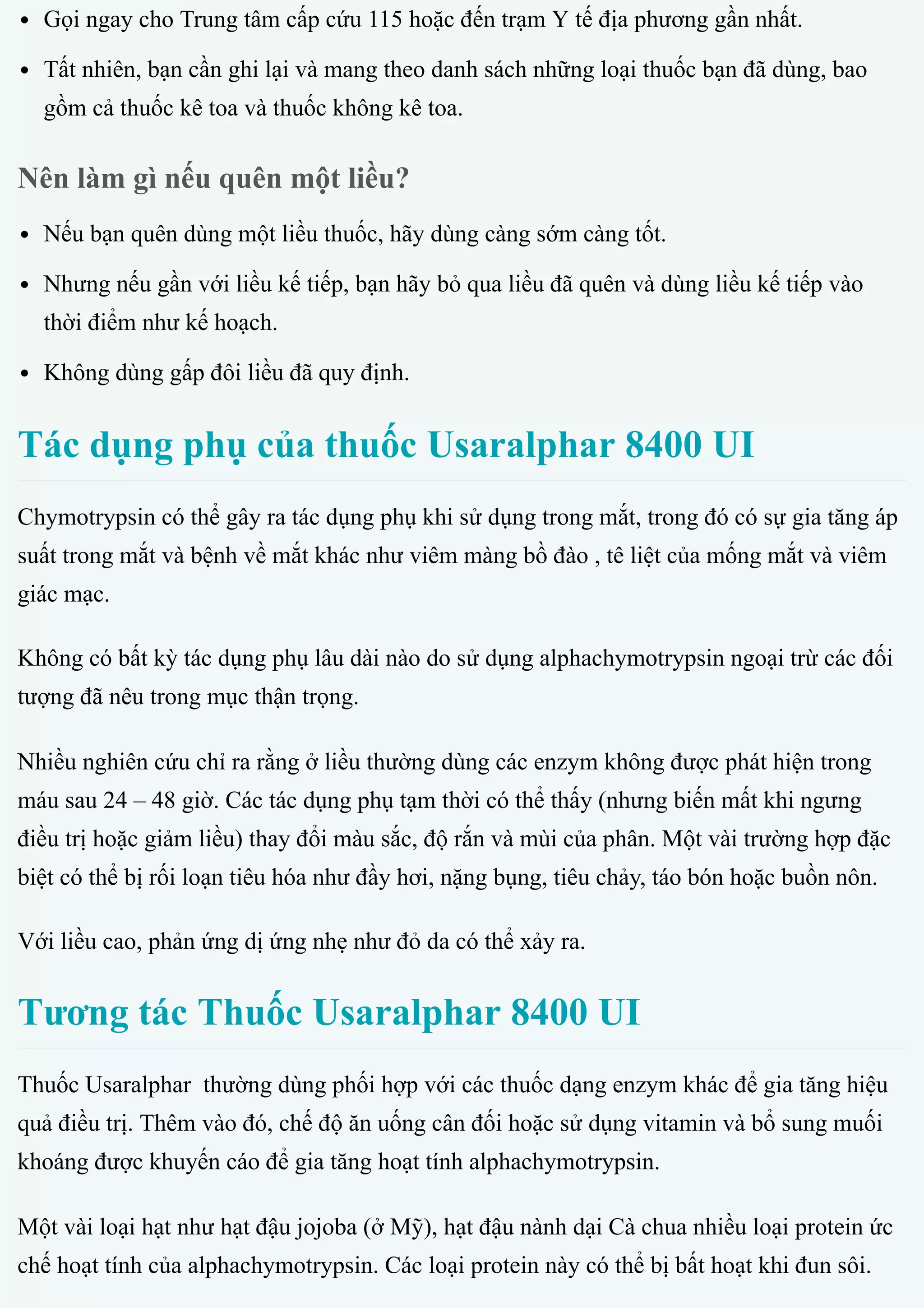Thuoc Usaralphar 8400 UI tac dung lieu dung |Tracuuthuoctay | PDF