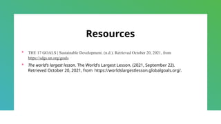 sustainable development goals lesson and how these SDGs align with your ...