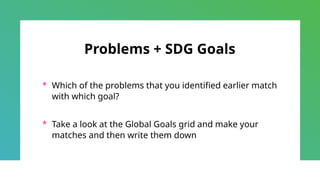 sustainable development goals lesson and how these SDGs align with your ...