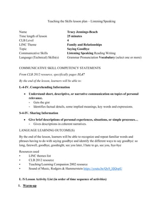 Tracy jb ls_lessonplan_presentation | PDF