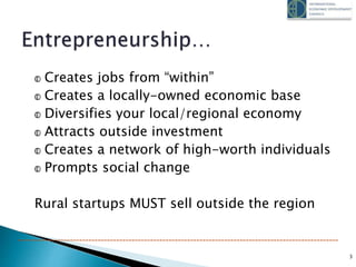 Entrepreneurial Ecosystems | PPTX