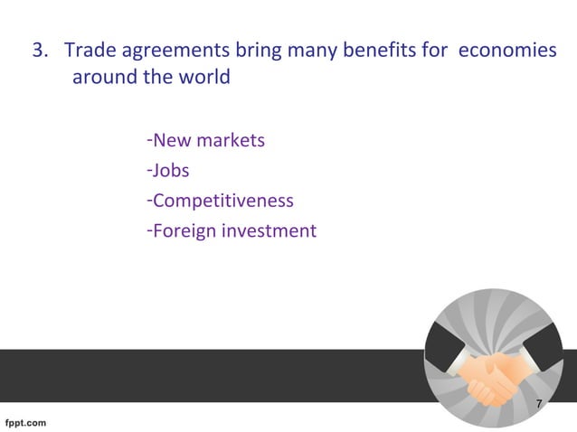 Trade Agreements | PPT | Commodities | Economy