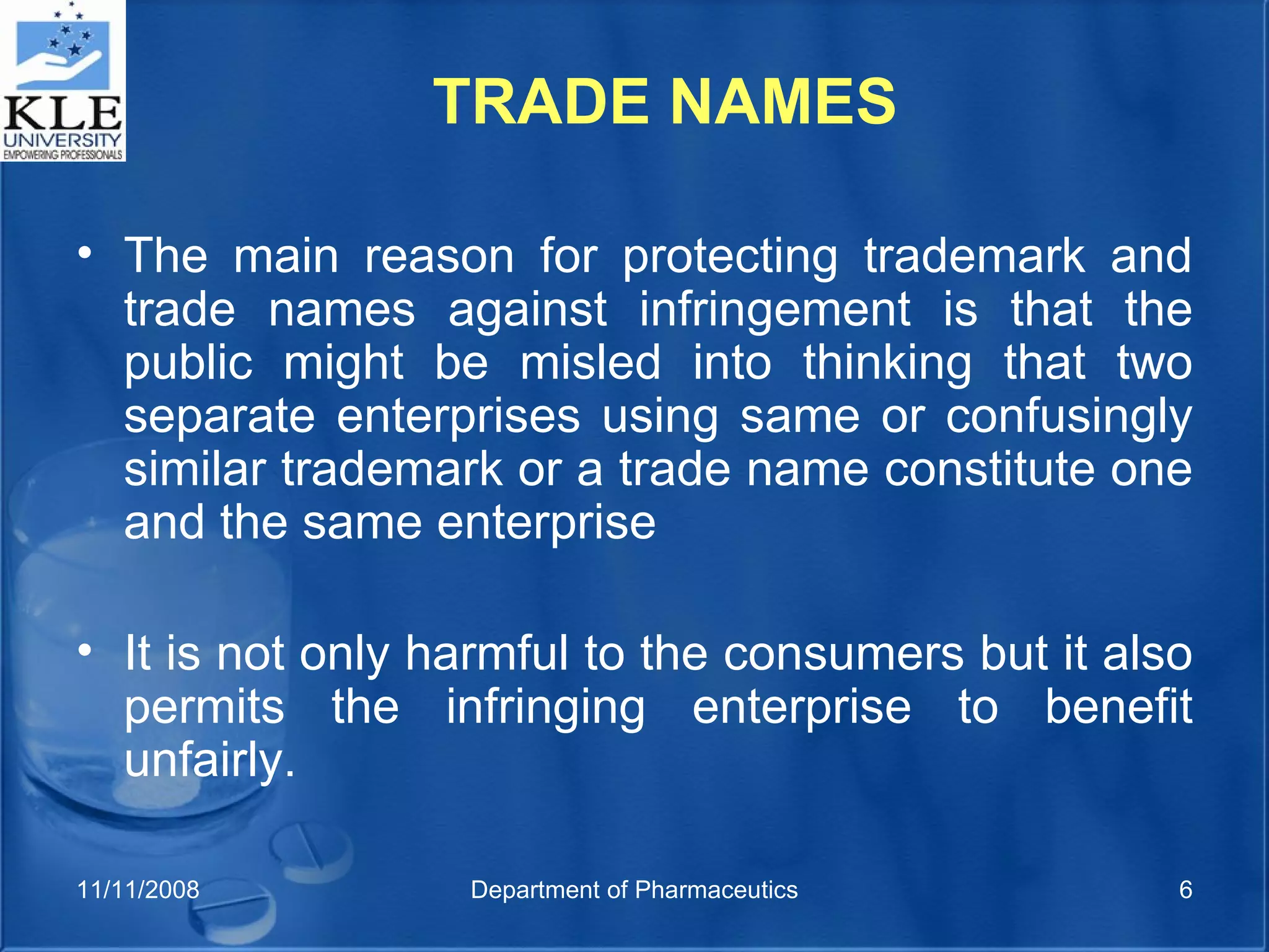 Trade Marks and Trade Names | PPT