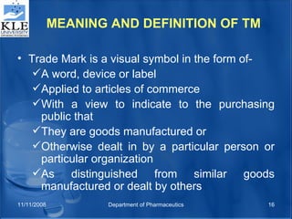 Trade Marks and Trade Names | PPT