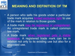 Trade Marks and Trade Names | PPT