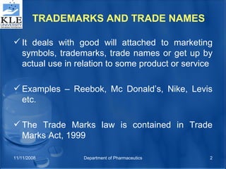 Trade Marks and Trade Names | PPT