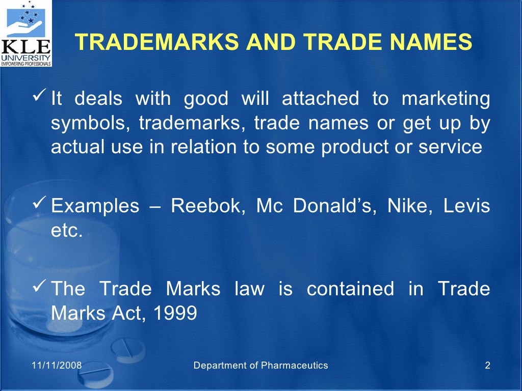 Trade Marks And Trade Names trade-marks-and-trade-names