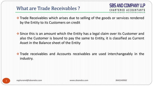 Trade receivables | PDF