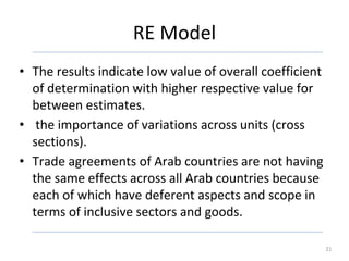 Trade agreements in arab countries | PPTX