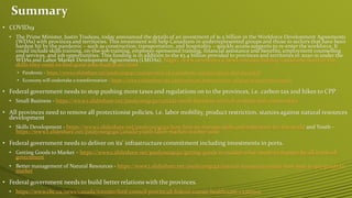Trade and Protectionism Policies| Internal Trade Barriers| Canada | PPTX