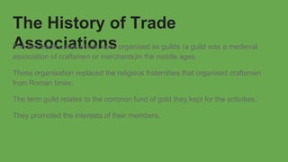 Trade associations Presentation and Tasks | PPTX