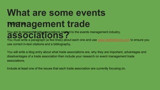 Trade associations Presentation and Tasks | PPTX
