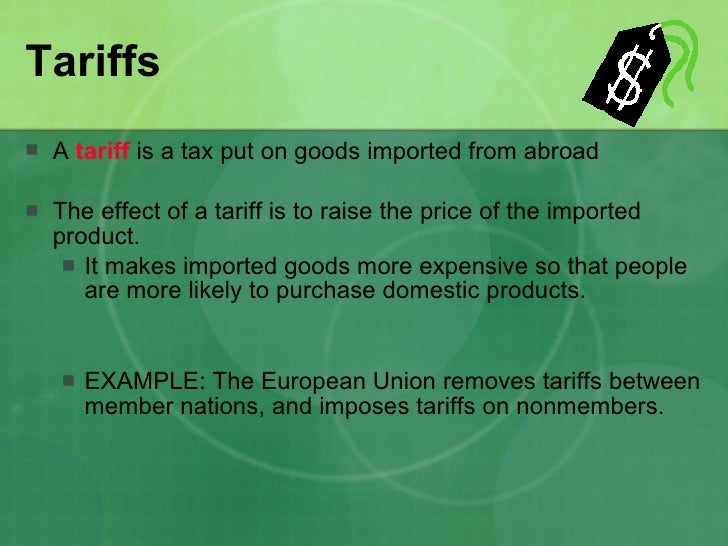 The Basics Of Tariffs And Trade Barriers