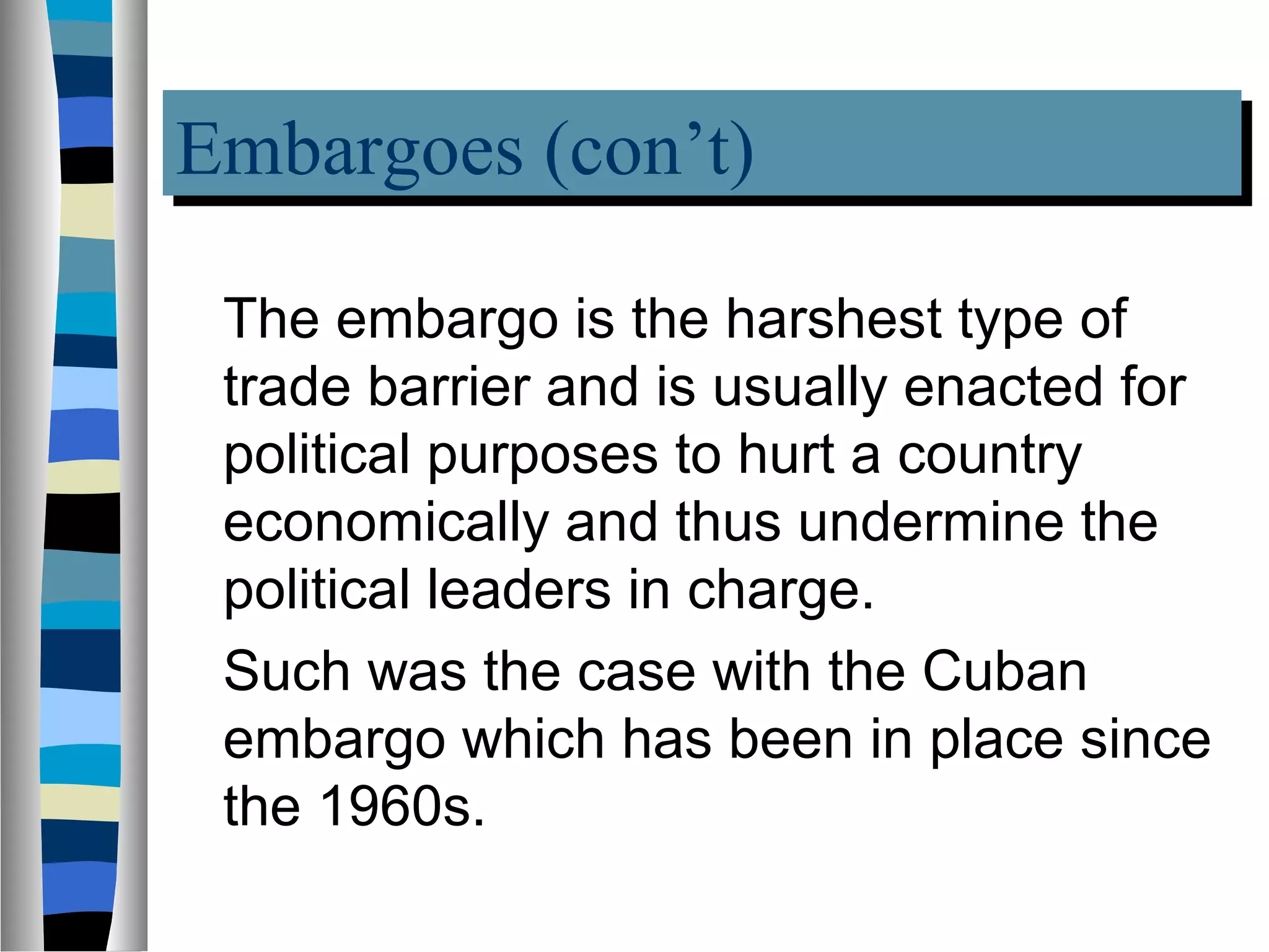 Trade barriers | PPT