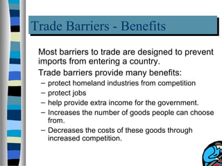 Trade barriers | PPT