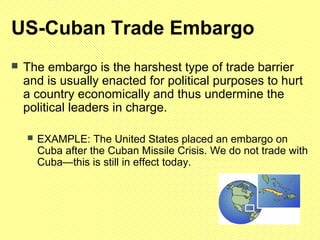 Trade barriers | PPT | Commodities | Economy