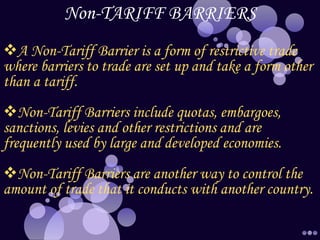 Trade barriers-zuki | PPT