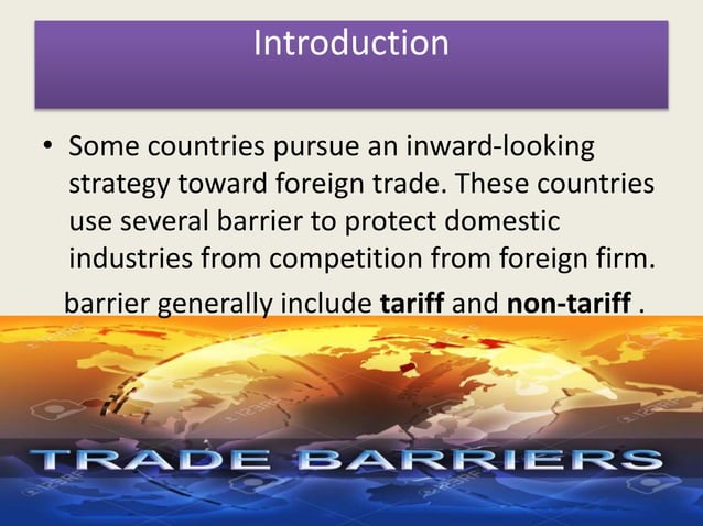 Trade barriers | PPT