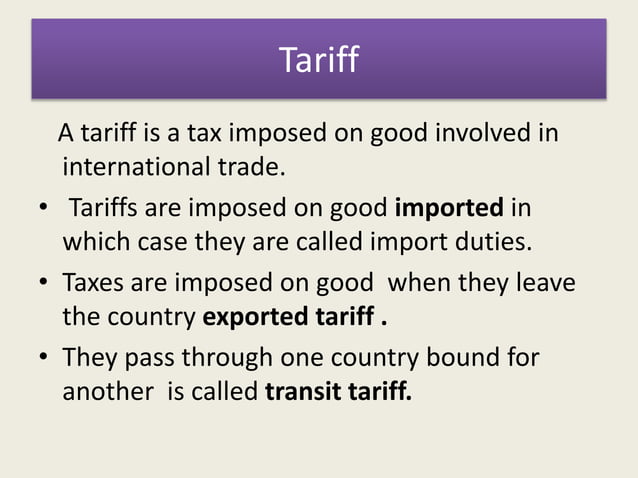 Trade barriers | PPT