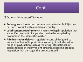 Trade barriers | PPTX