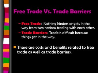 Trade barriers 2 | PPT