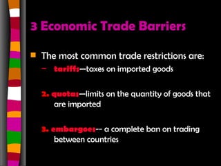 Trade barriers 2 | PPT