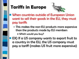Trade barriers and europe powerpoint revised 10 11 | PPT