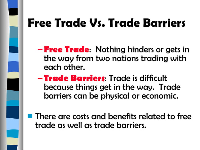 Trade barriers and europe powerpoint revised 10 11 | PPT
