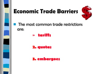 Trade barriers and europe powerpoint revised 10 11 | PPT