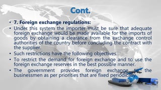 International Trade Barriers by the learners | PPTX