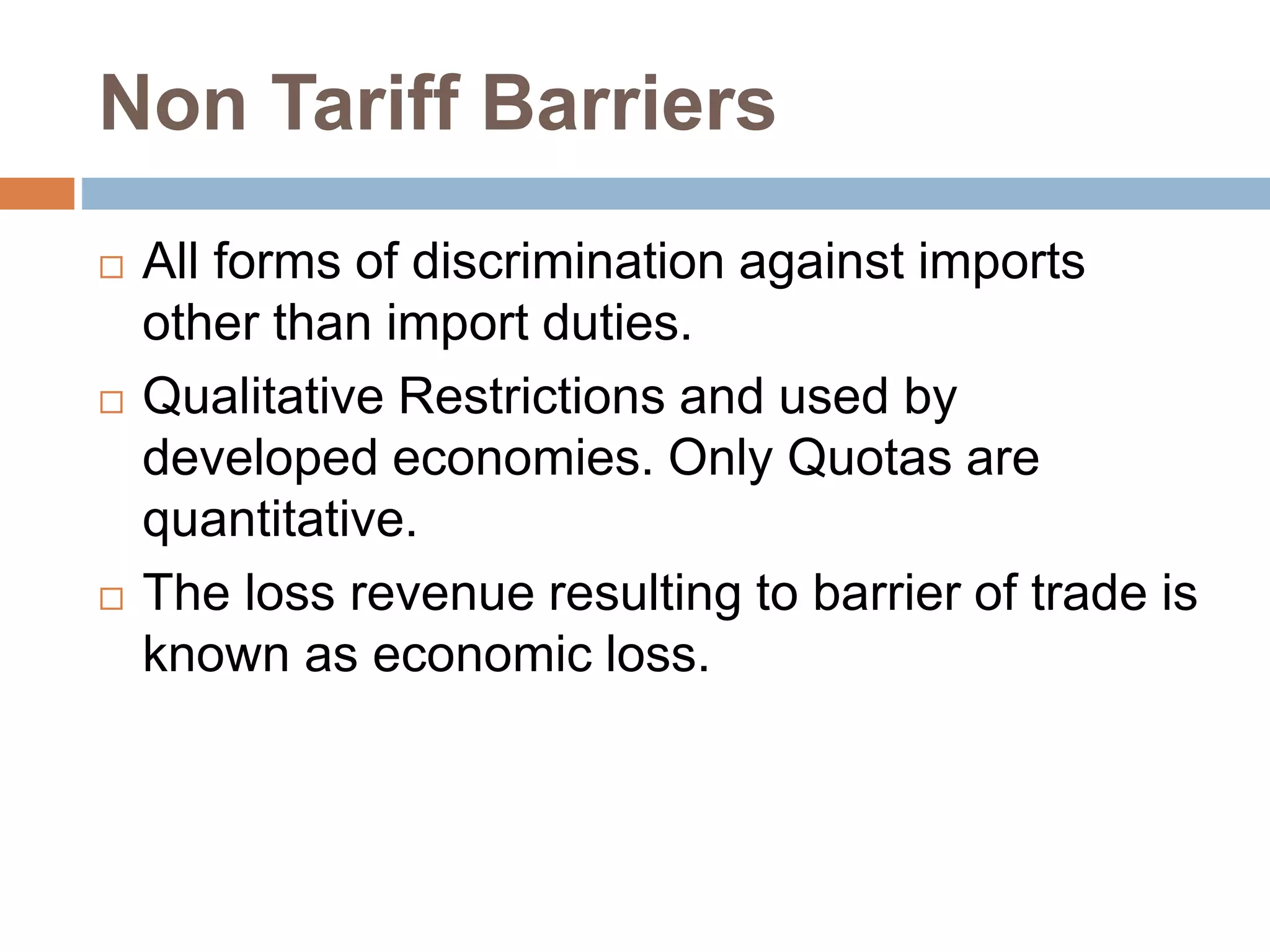Trade Barriers in International Business | PPTX