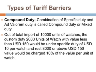 Trade Barriers in International Business | PPTX