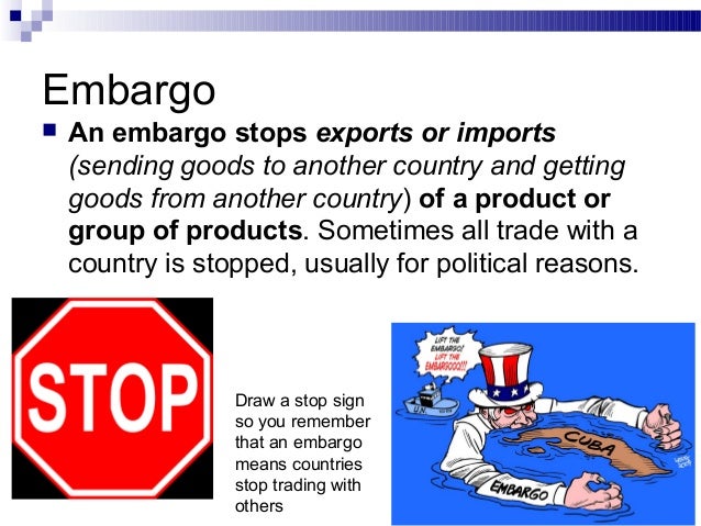 Trade Barriers Examples