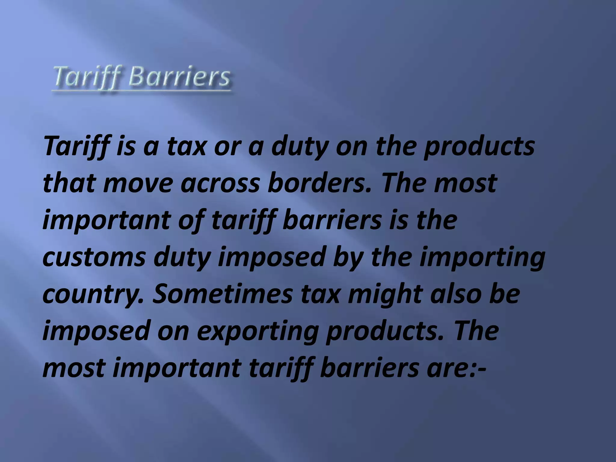 Trade barriers .pptx