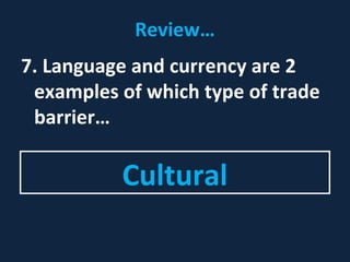 Trade barriers review | PPT
