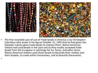 Trade beads | PPTX