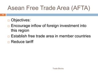 Trade blocks & business centres | PPTX