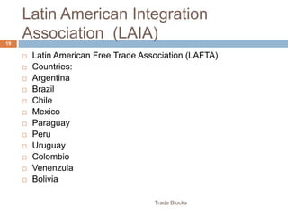 Trade blocks & business centres | PPTX