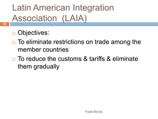 Trade blocks & business centres | PPTX