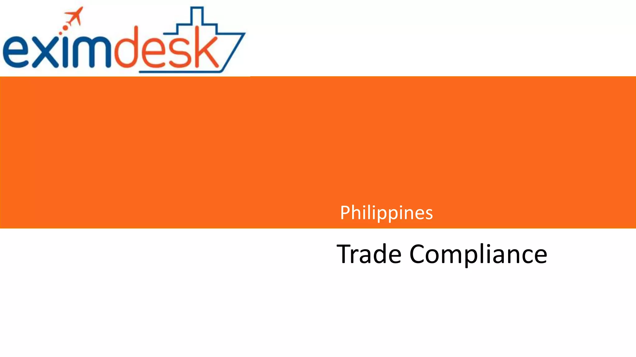 Philippines Trade Compliance | PPTX