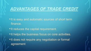 Trade credit | PPTX