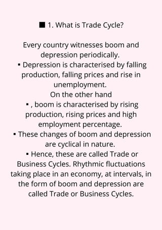 Trade cycle.pdf | Economy | Business and Finance