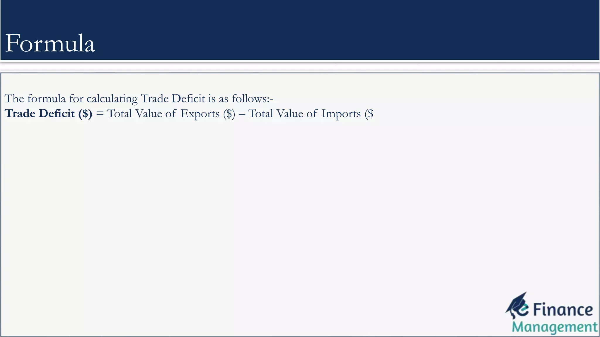 Trade Deficit | PPTX