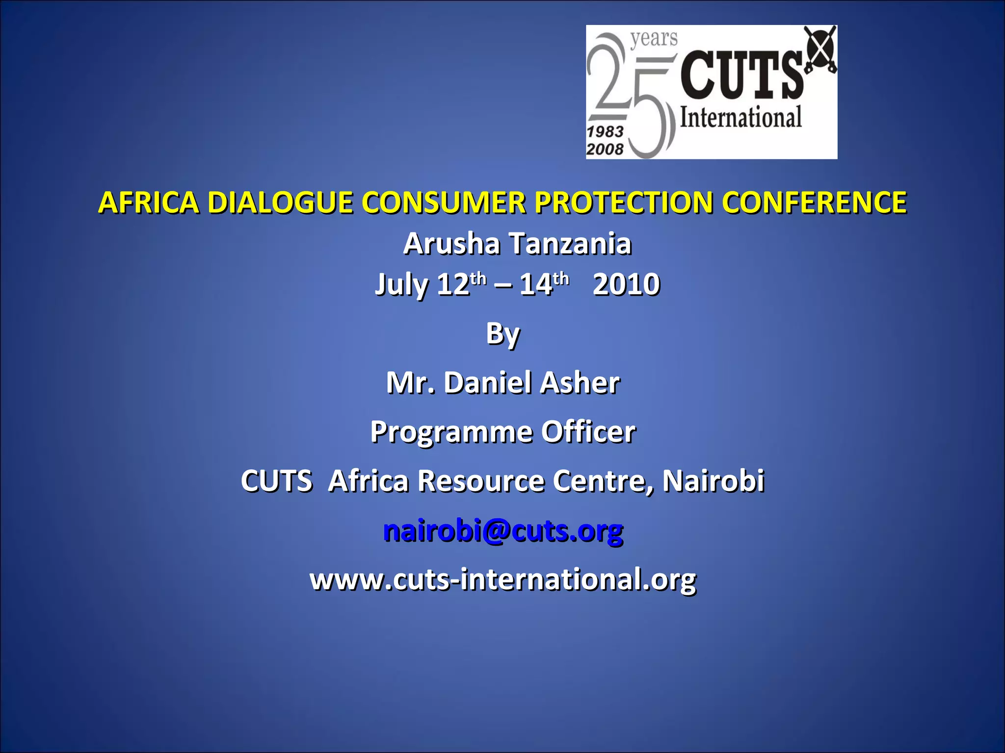Trade description act consumer awareness in kenya | PPT
